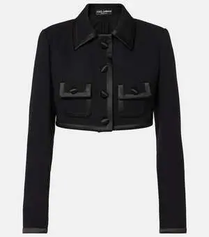Dolce & Gabbana Cropped Wool-blend Jacket