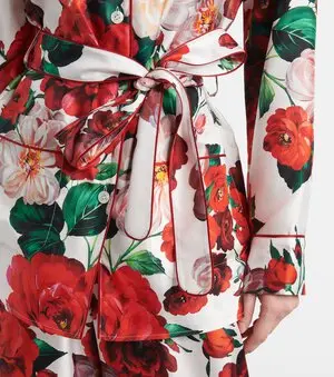 Dolce & Gabbana Floral Silk Satin Shirt - Multicoloured