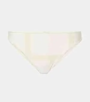 TOTEME Monogram Bikini Bottoms - White