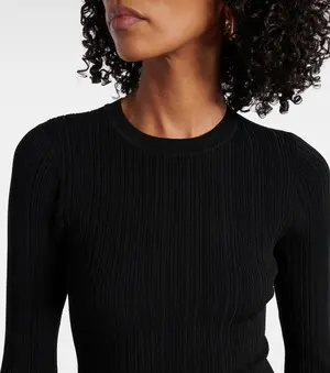 Veronica Beard Vaughn Satin-trimmed Midi Dress