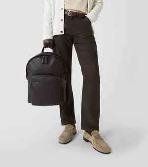 Zegna Leather Backpack