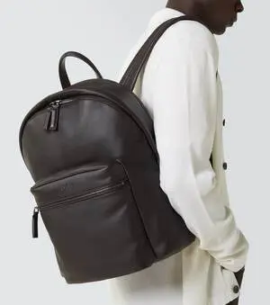 Zegna Leather Backpack