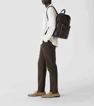 Zegna Leather Backpack