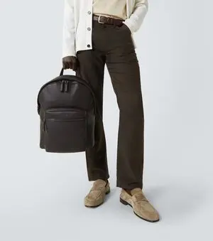 Zegna Leather Backpack