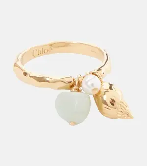 Chloé Shells Faux Pearl Ring