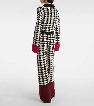 La DoubleJ Lounge Wide-leg Wool Pants - Multicoloured