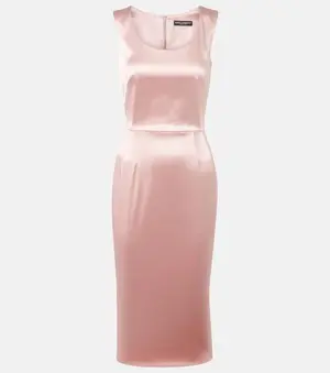 Dolce & Gabbana Satin Midi Dress