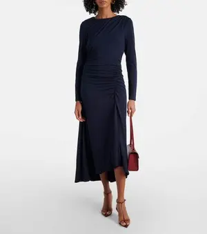 Veronica Beard Gathered Midi Dress