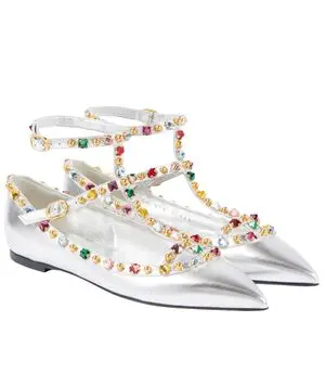 Valentino Garavani Embellished Flats For Women