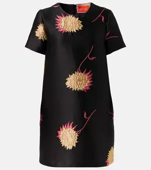 La DoubleJ Swing Jacquard Minidress - Black