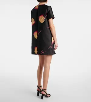 La DoubleJ Swing Jacquard Minidress - Black