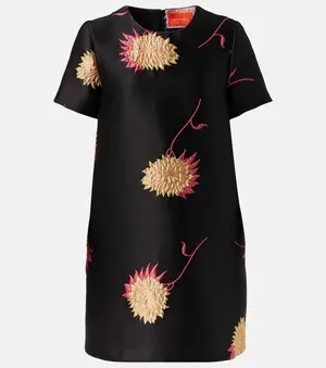 La DoubleJ Swing Jacquard Minidress - Black