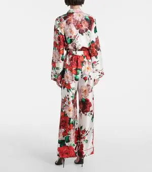 Dolce & Gabbana Floral Wide-leg Pants