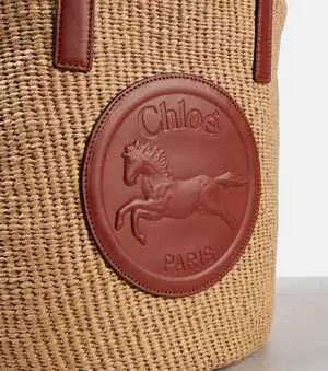 Chloé Horse Medal Large Basket Bag - Brown
