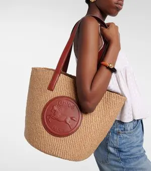 Chloé Horse Medal Large Basket Bag