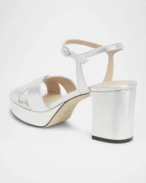 STUART WEITZMAN Stuart Weitzman Dayna Platform 80 Sandals Silver