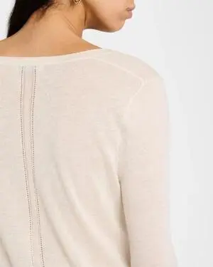 ARGENT Scoop-neck Knit T-shirt