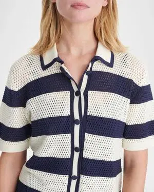 ERES Mouette Striped Knit Top - Raye