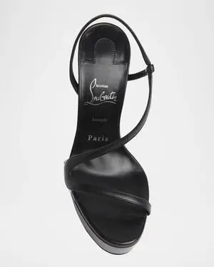 CHRISTIAN LOUBOUTIN 150mm Rosalie Platform Slingback Sandals - Black