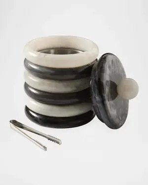 Jonathan Adler Mustique Ice Bucket - Blackwhite