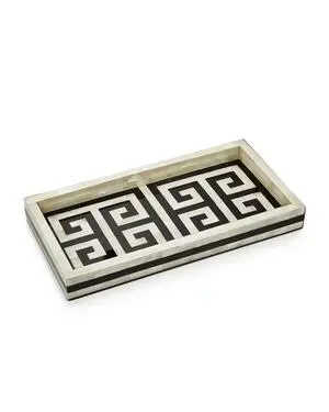 LABRAZEL Greek Key Tray - Ivory/ebony