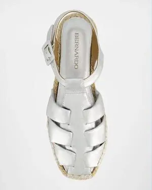Bernardo Monri Metallic Fisherman Espadrilles