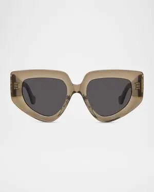 Loewe Loewe Anagram LW40154U Sunglasses Sdkgrnsmk