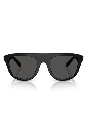 Burberry 55mm Square Sunglasses - Black / Dark Grey