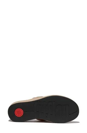 Fitflop Platform Wedge Toe Post Sandal - Classic Beige