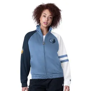 STARTER Memphis Grizzlies Line Up Dolman Raglan Full-zip Track Jacket By