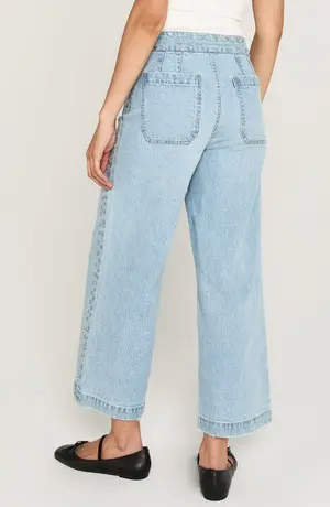 UNPUBLISHED Gemma Vip Cropped Wide-leg Jeans