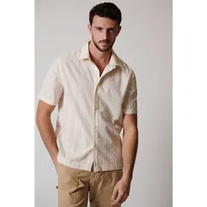 LEISURE LAB Oaxaca Button Up Anejo