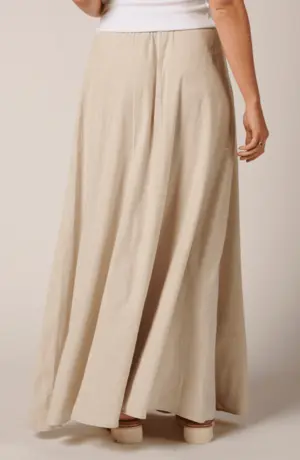 LEISURE LAB Sunset Flow Skirt - Oatmeal