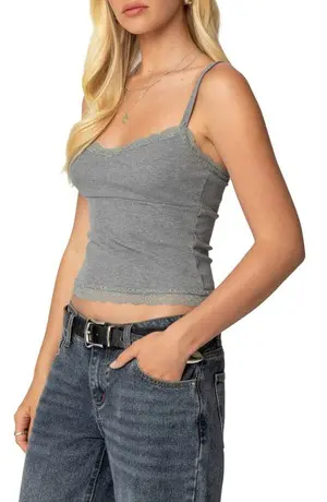 EDIKTED Mireille Lace Trim Camisole