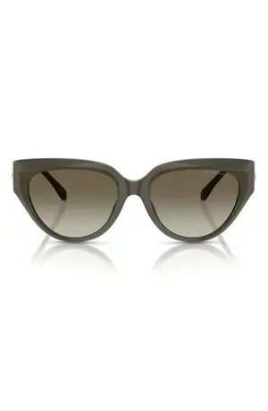 Michael Kors 55mm Cat Eye Sunglasses - Olive/green