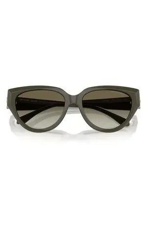 Michael Kors 55mm Cat Eye Sunglasses - Olive/green