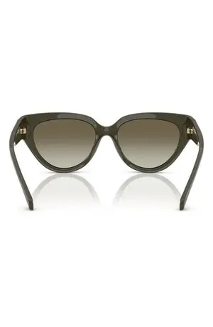 Michael Kors 55mm Cat Eye Sunglasses - Olive/green