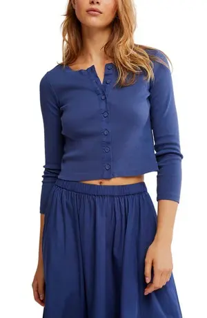 Free People Cardigan And A-line Skirt Set