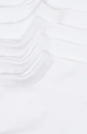 Nordstrom 3-pack Rib No-show Socks - White