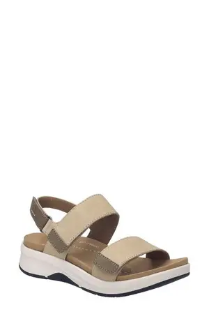 Josef Seibel Estelle Slingback Platform Sandal - Beige