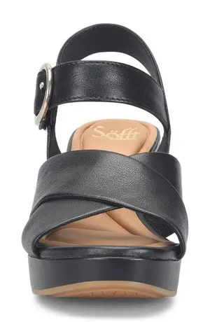 SOFFT Lizzie Platform Sandals - Black