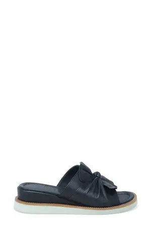 Miz Mooz Evy Platform Wedge Slide Sandal - Black