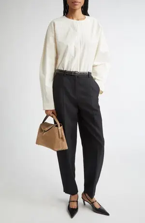 TOTEME Balloon Sleeve Top - Off White