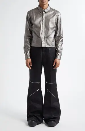 Rick Owens Tour Alice Metallic Leather Jacket
