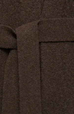 Mango Longline Tie Belt Cardigan