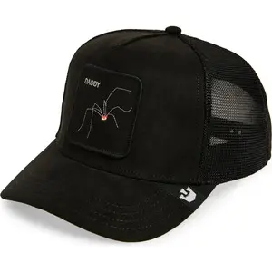 GOORIN BROS Suede Patch Trucker Hat - Black Spider