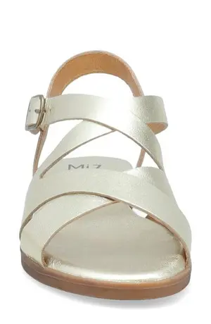 Miz Mooz Lilium Ankle Strap Sandals - Gold