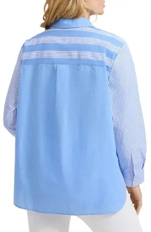 Foxcroft Mix Stripe Button-up Shirt