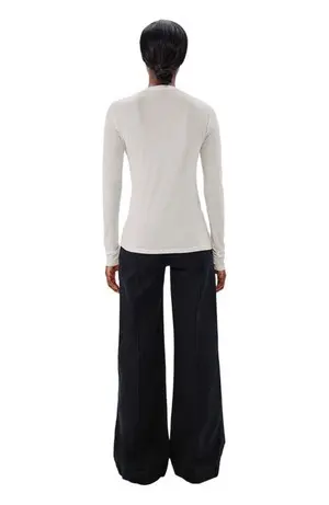 Another Tomorrow Long Ballet Scoop Neck Tee