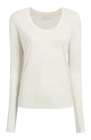 Another Tomorrow Long Ballet Scoop Neck Tee